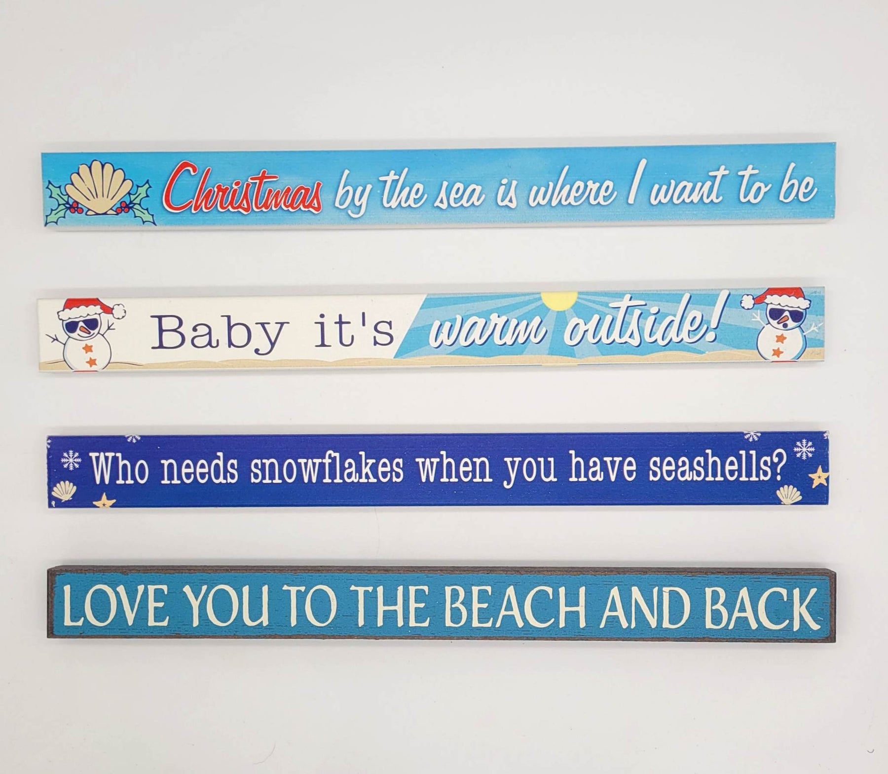 Coastal Holiday wooden signs – The Willows Day Spa & Gifts