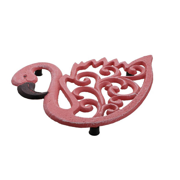 CAST IRON PINK FLAMINGO TRIVET – The Willows Day Spa & Gifts